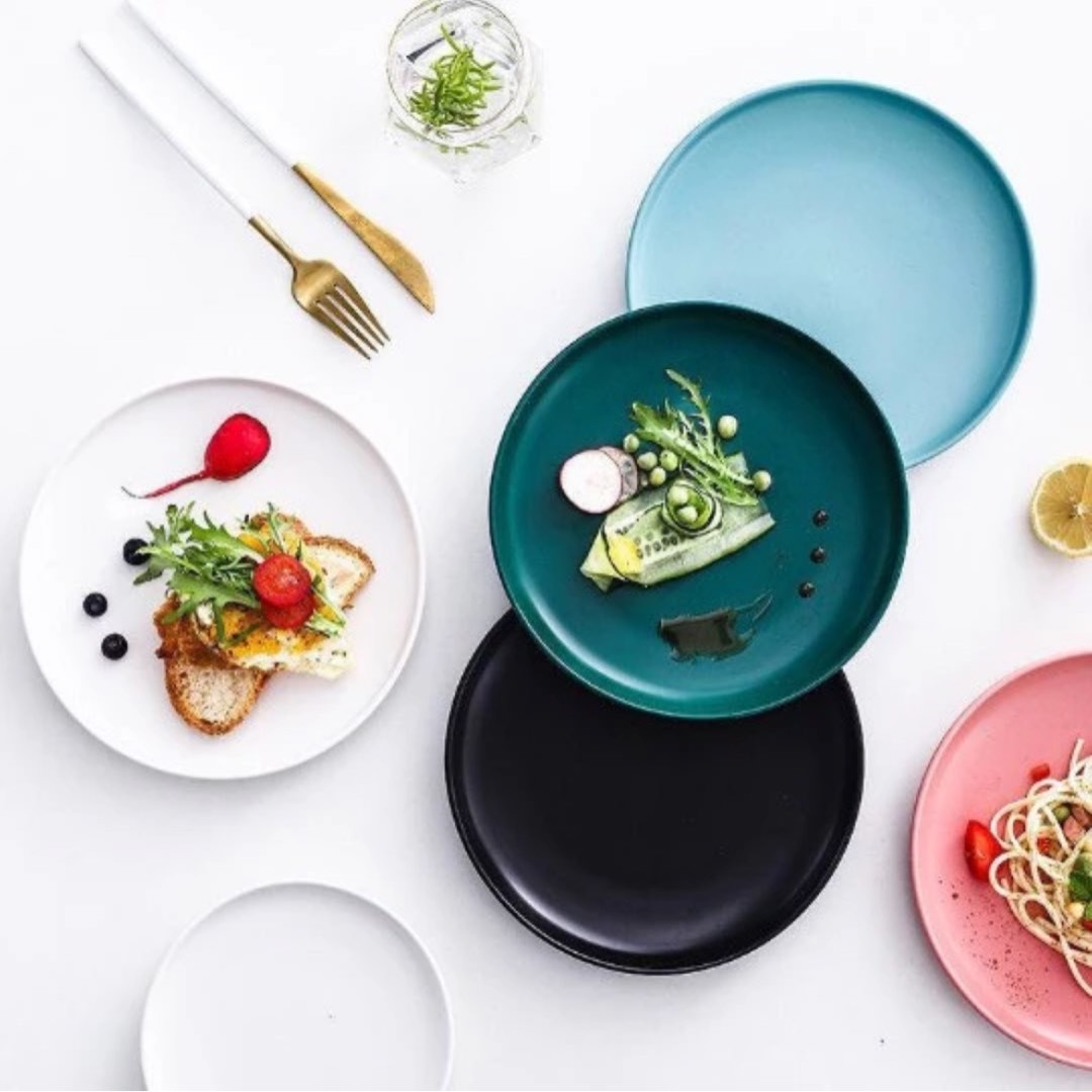 Matte Ceramic Plate, Furniture & Home Living, Kitchenware & Tableware ...