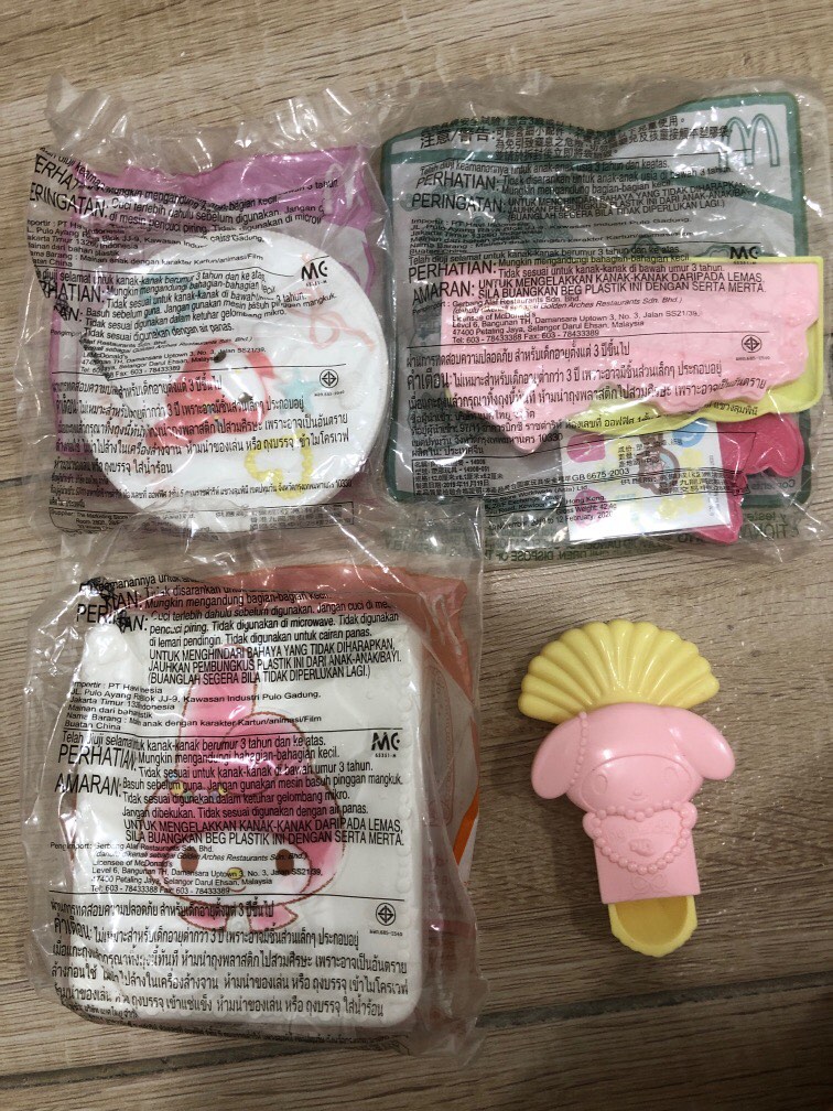 Mcd Happy Meal Sanrio My Melody, Hobbies & Toys, Toys & Games on Carousell
