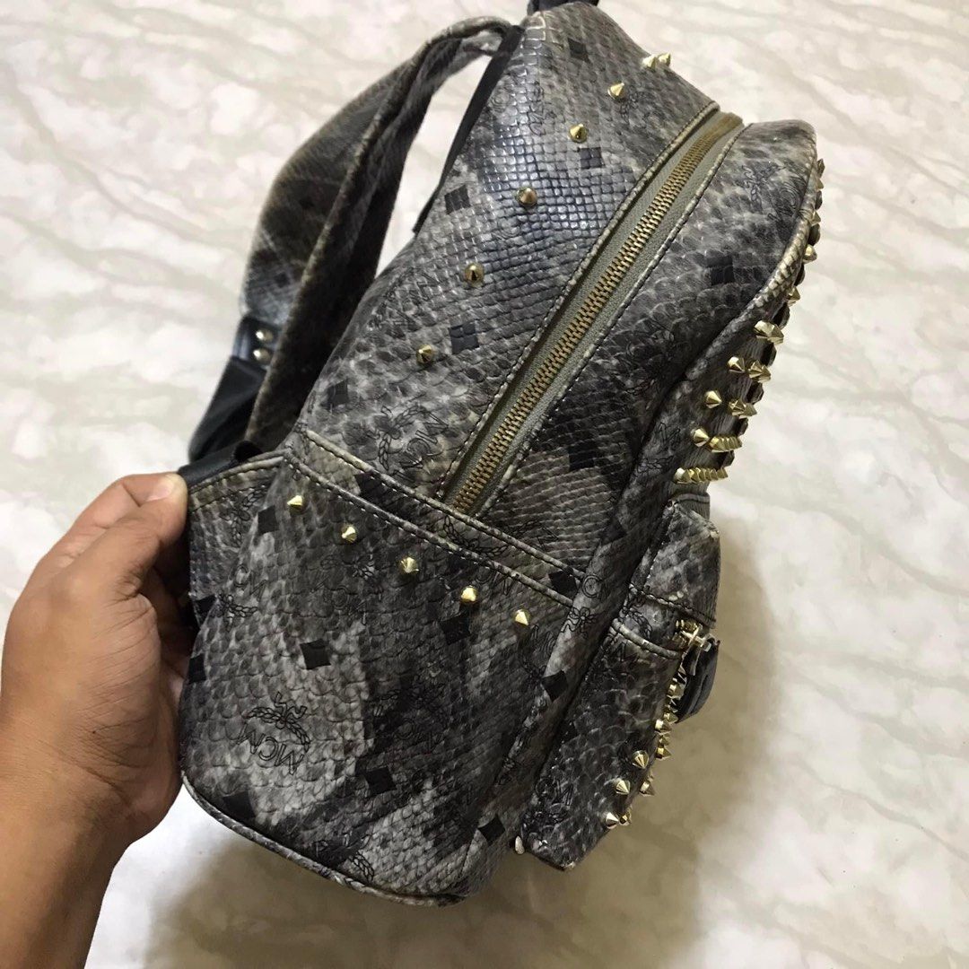 MCM BACKPACK SNAKESKIN, Women's Fashion, Bags & Wallets, Backpacks on ...