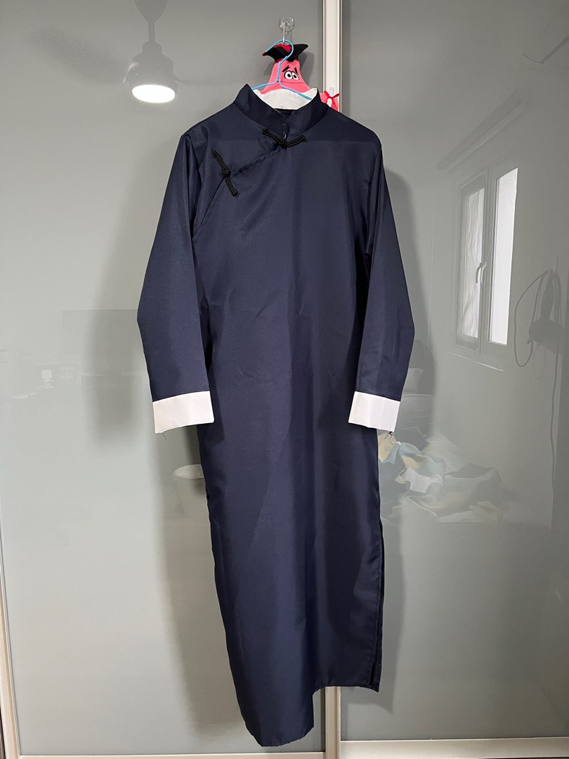 Men Traditional Chinese Robe Kungfu Qipao, Men's Fashion, Tops & Sets ...