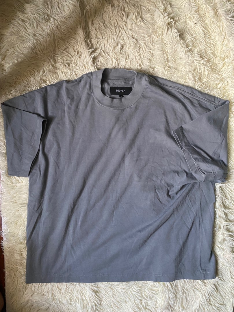 MNLA Mock Neck V1 Glacier Gray, Men's Fashion, Tops & Sets, Tshirts & Polo Shirts on Carousell