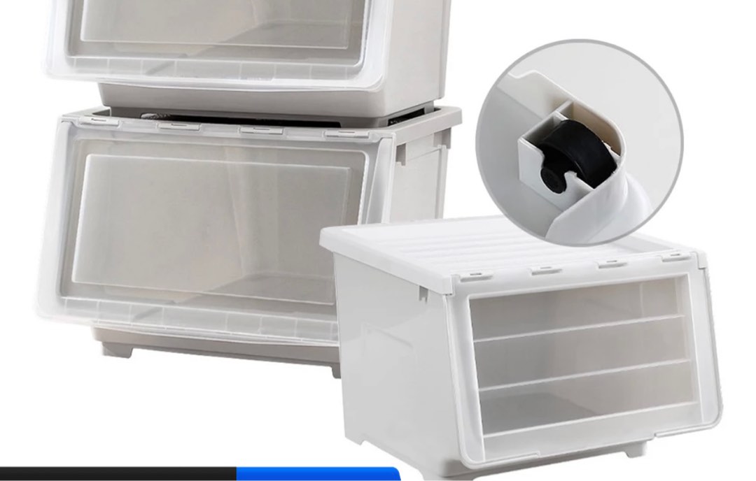 (MOVE OUT SALE) Storage boxes! Well used! Two left!, Furniture & Home ...