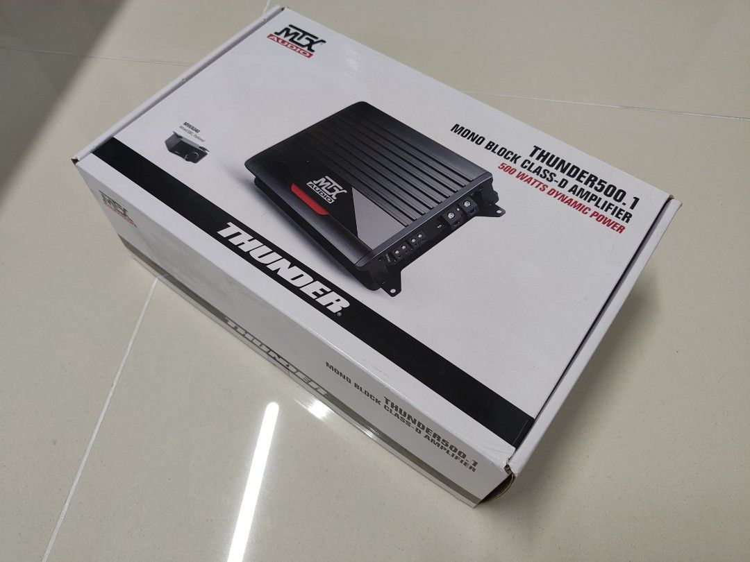 MTX THUNDER 500.1 Class D Mono Car Amplifier, Audio, Soundbars ...