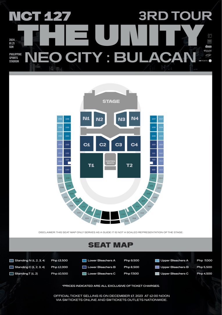NCT 127 UNITY TOUR ROW 1, Tickets & Vouchers, Event Tickets on Carousell