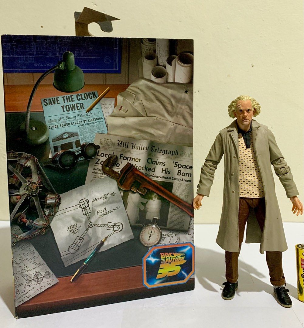 NECA Back to the Future - Ultimate Doc Brown, Hobbies & Toys, Toys ...