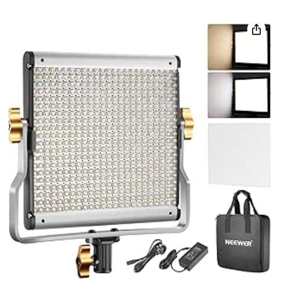 Neewer Dimmable Bi-color LED with U Bracket Professional Video Light ...