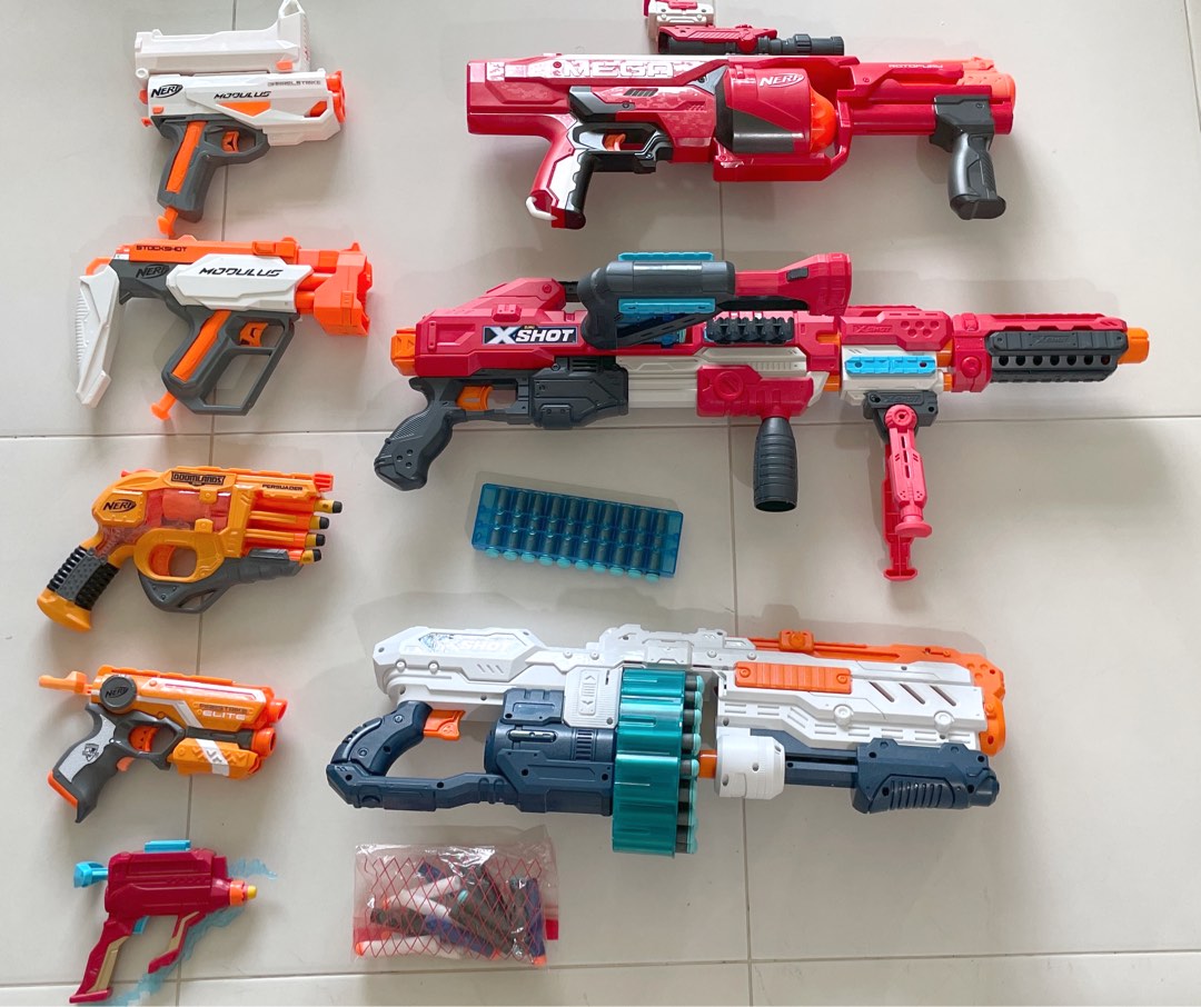 Nerf Gun set, Hobbies & Toys, Toys & Games on Carousell