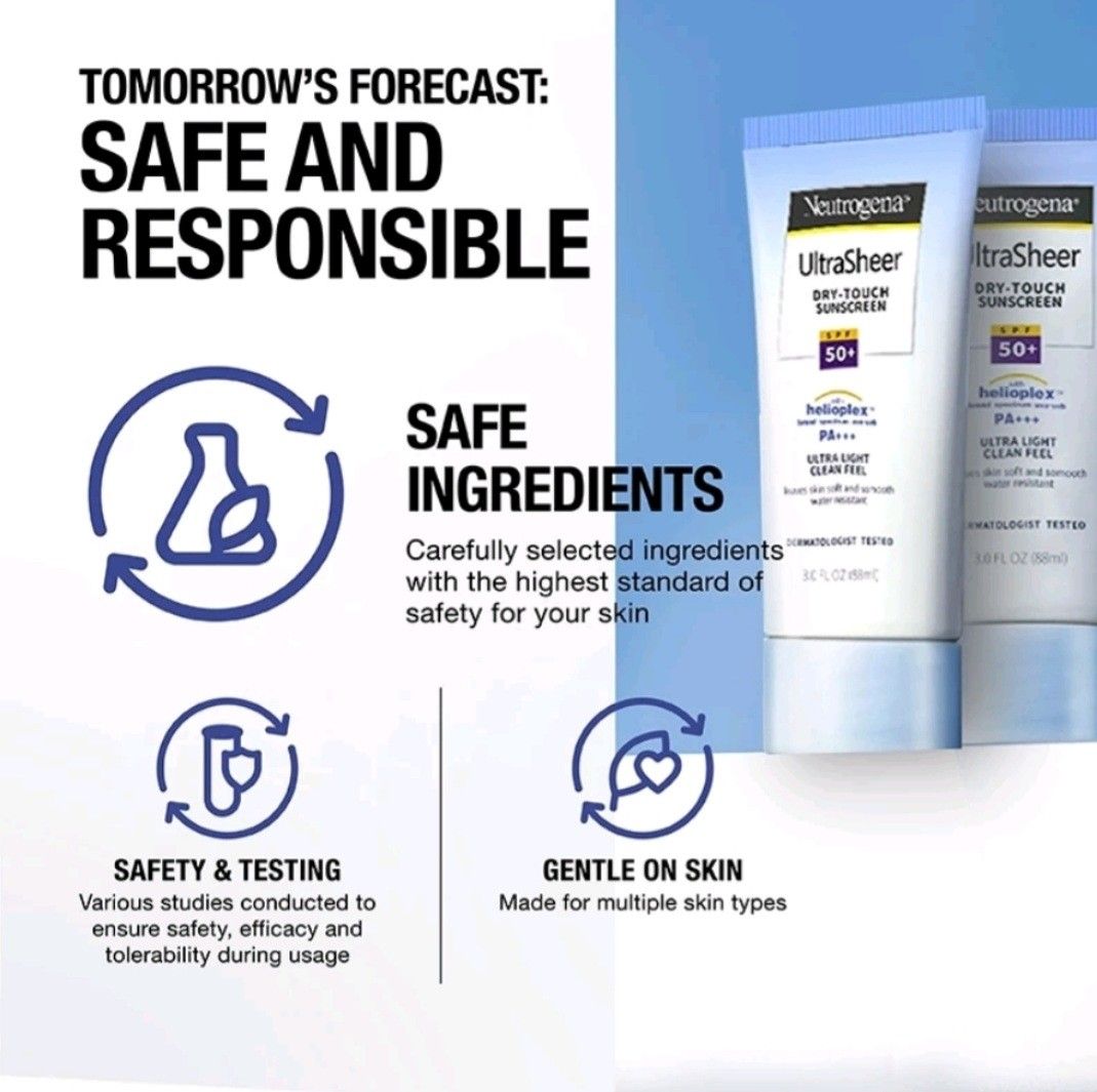 NEUTROGENA Ultra Sheer Dry Touch Sunscreen Helioplex XP Water Resistant ...