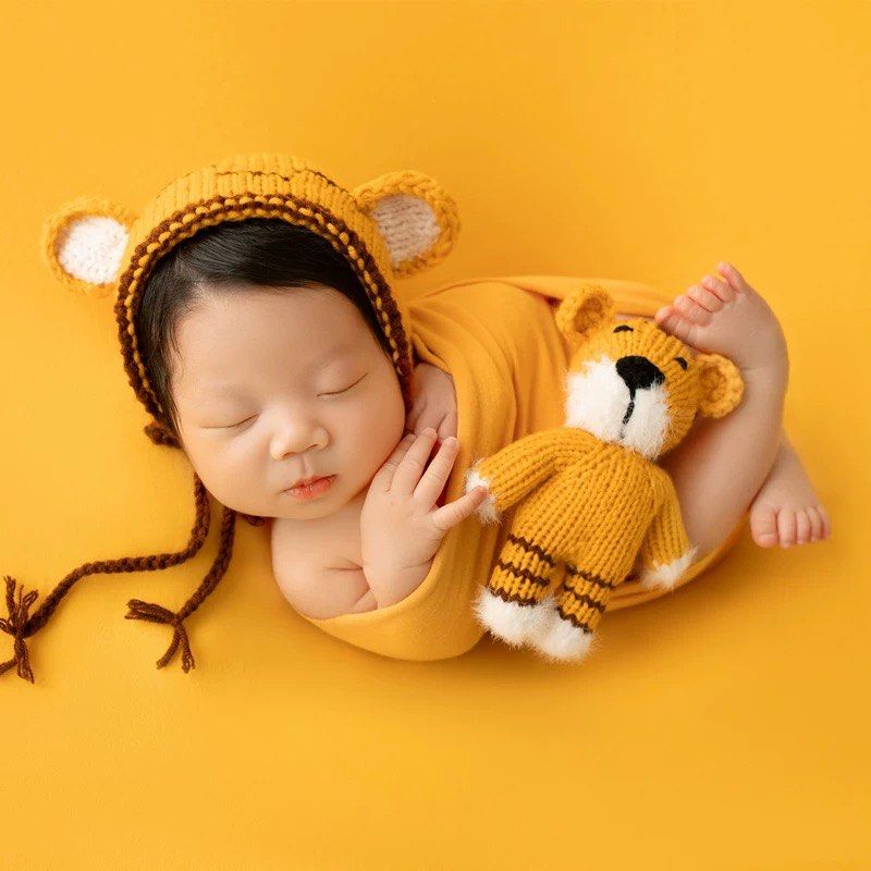 Newborn tiger costume baby photoshooting, Babies & Kids, Babies & Kids ...