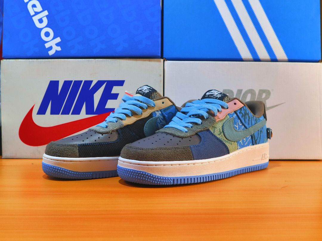 Nike x Travis Scott Air Force 1'07/PARA?NOISE Blue Grimace - 41 ...