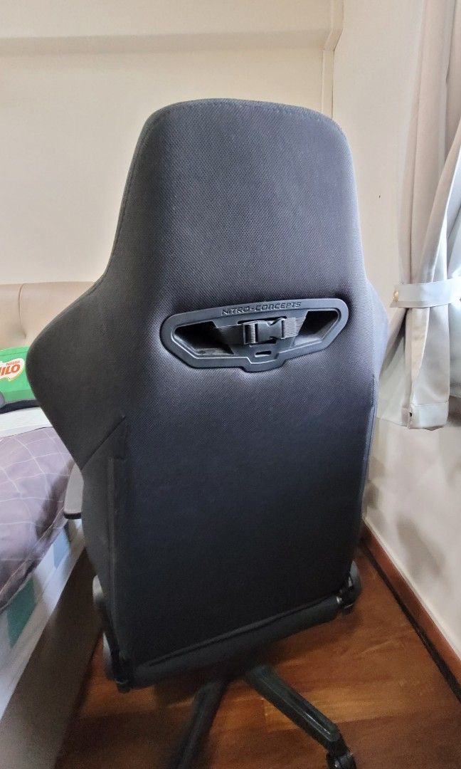 Nitro S3000 Fabric Gaming Chair Black, Furniture & Home Living ...