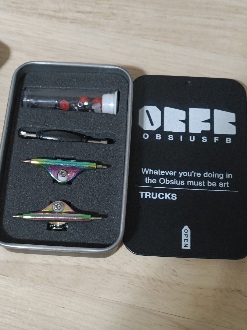 Obsius Fingerboard 34mm Trucks, Hobbies & Toys, Toys & Games on Carousell