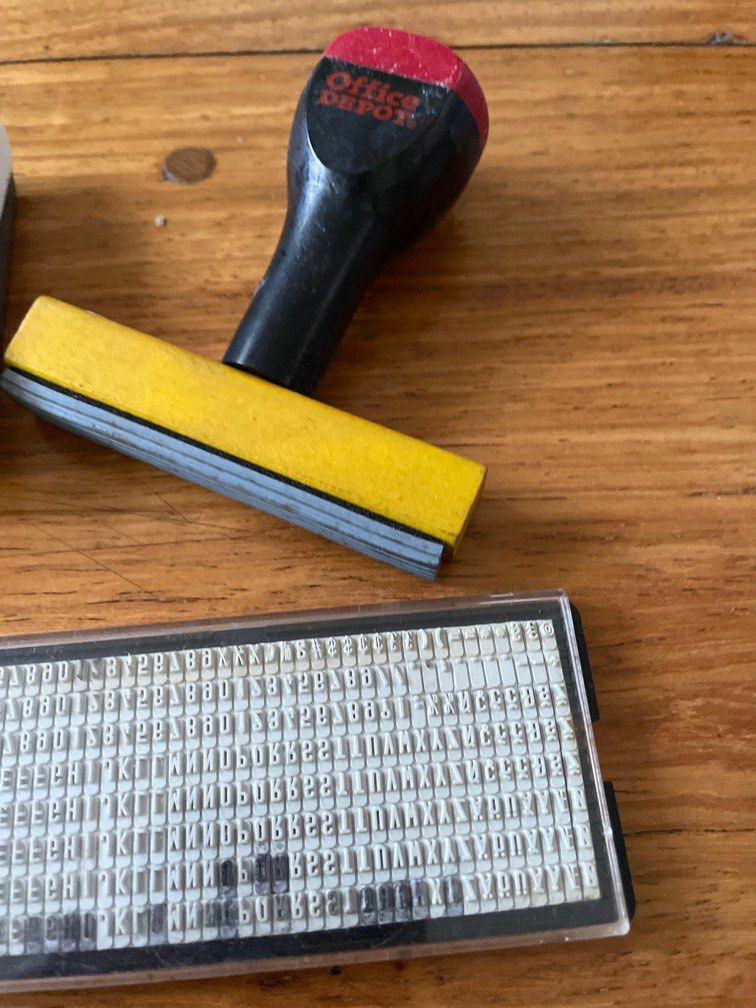 Office Depot Alphabet Stamp and Stamp Pad Set with Tweezers [SUPER SALE ...