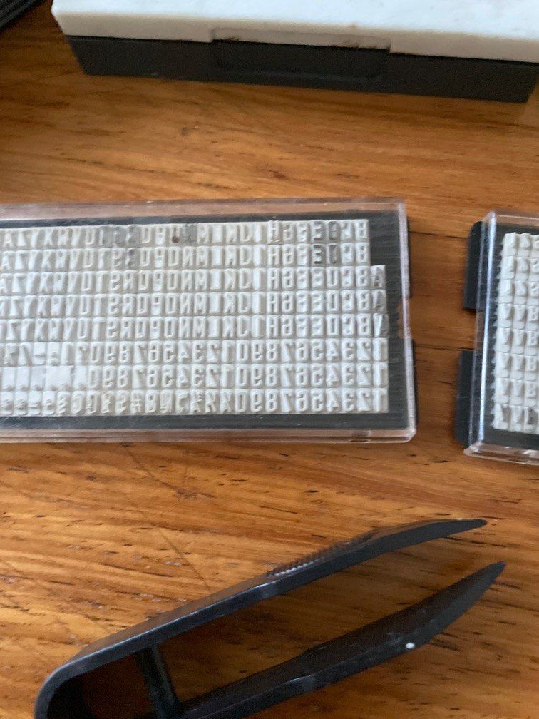 Office Depot Alphabet Stamp and Stamp Pad Set with Tweezers [SUPER SALE ...