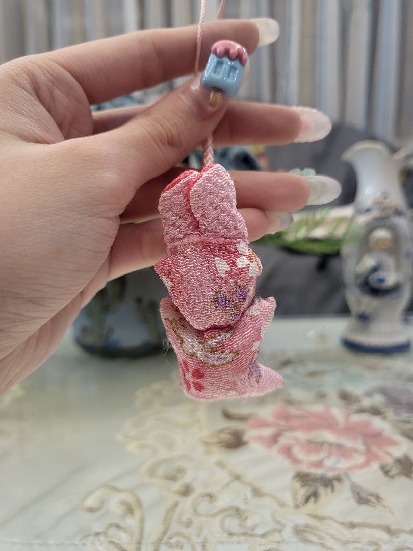 Ohanamoana Tenmangu Shrine Prayer Pink Rabbit Amulet Keychain, Hobbies ...