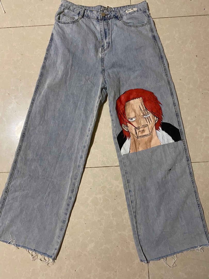 One piece Painted pants - Shanks, Women's Fashion, Bottoms, Jeans on ...