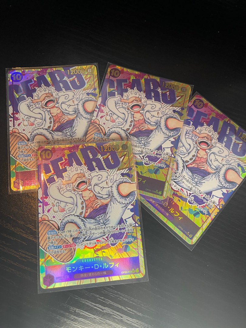 op05 Luffy gear 5 AA card, Hobbies & Toys, Toys & Games on Carousell