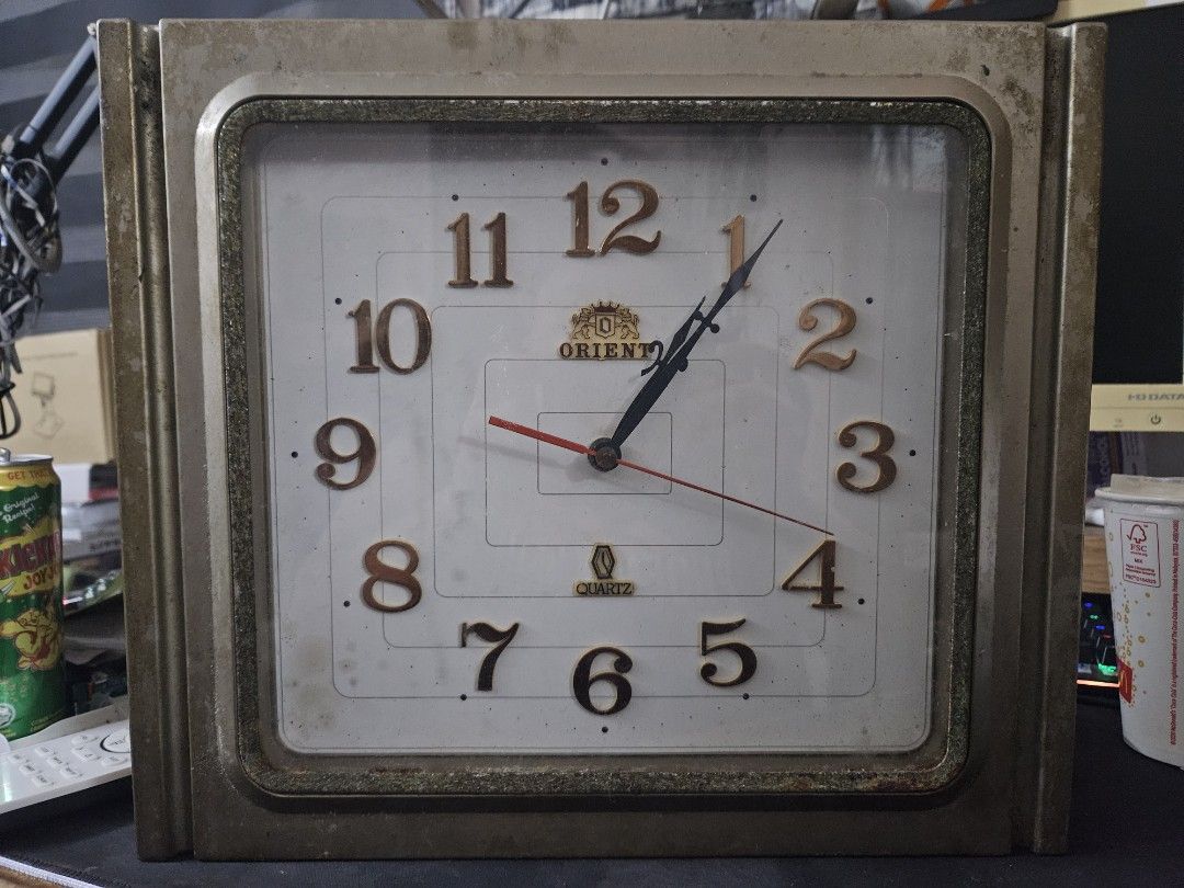 Orient quartz wall clock, Furniture & Home Living, Home Decor, Clocks ...