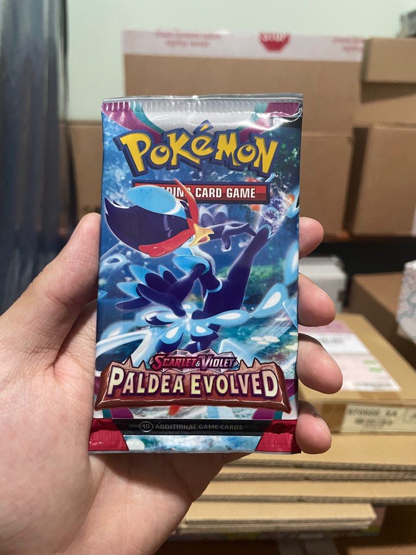 Pokemon Paldea Evolved SV02 Booster Pack, Hobbies & Toys, Toys & Games ...