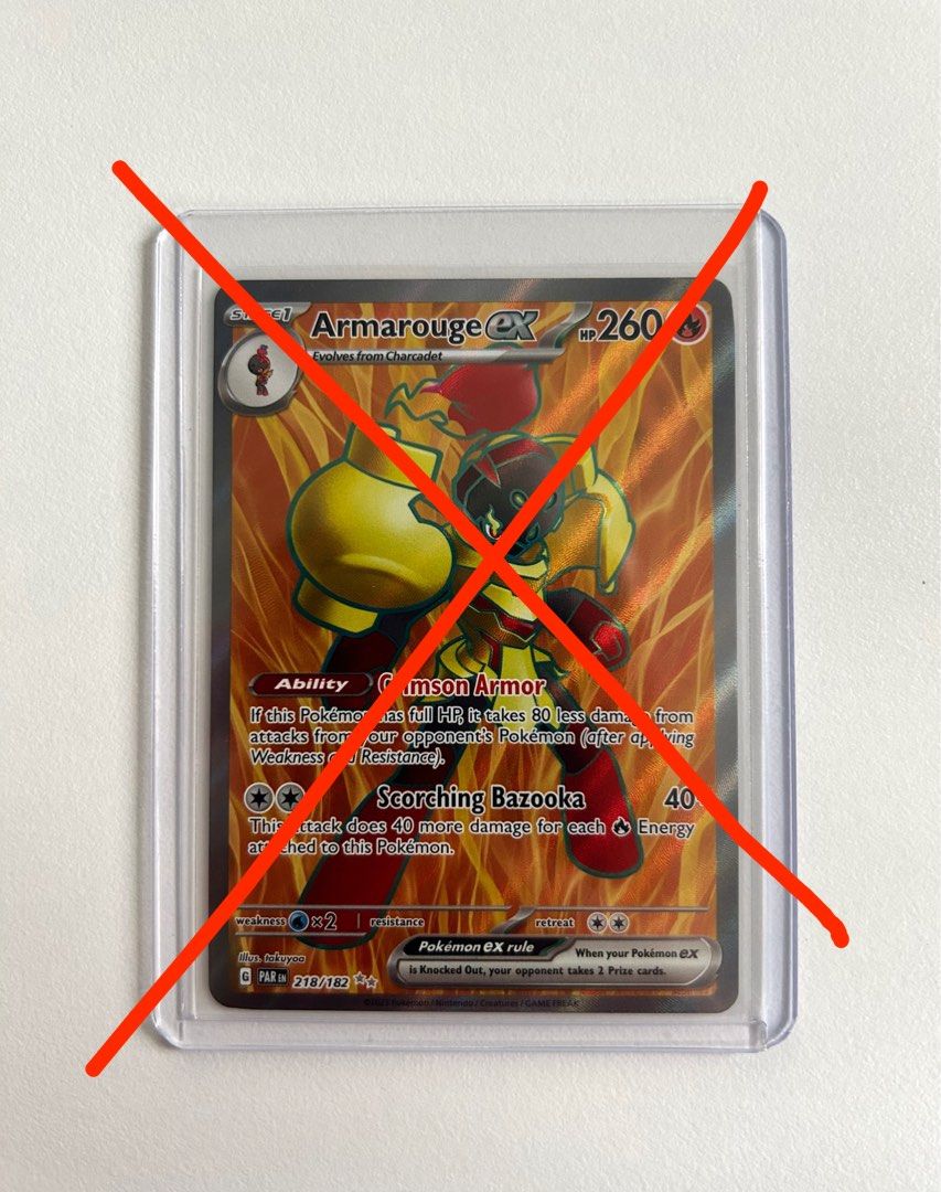 (Paradox Rift) Armarouge ex - 218/182 - Full Art Secret Rare, Hobbies ...
