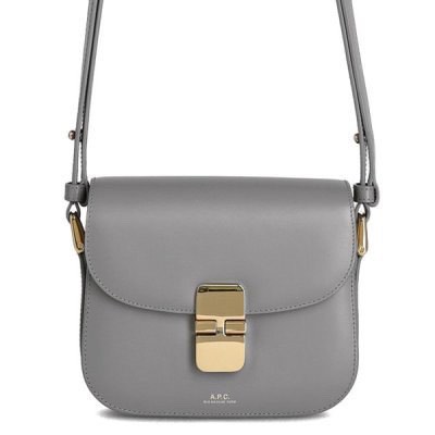 Pasabuy! APC Mini Grace in Grey Smooth Leather, Luxury, Bags & Wallets ...