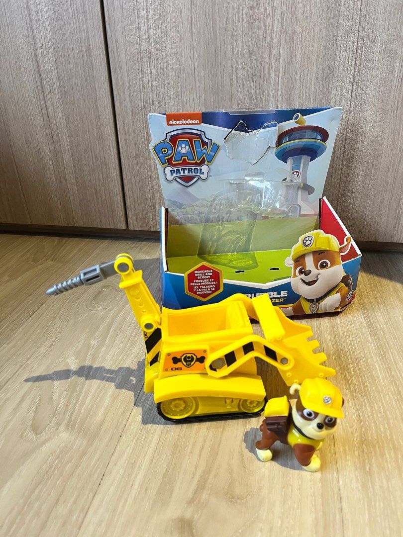 Paw patrol rubble bulldozer figurine original, Hobbies & Toys, Toys ...