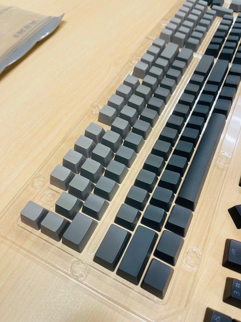 PBT Keycaps - Side Printed Keycap Set, Double Shot Shine Through Custom ...