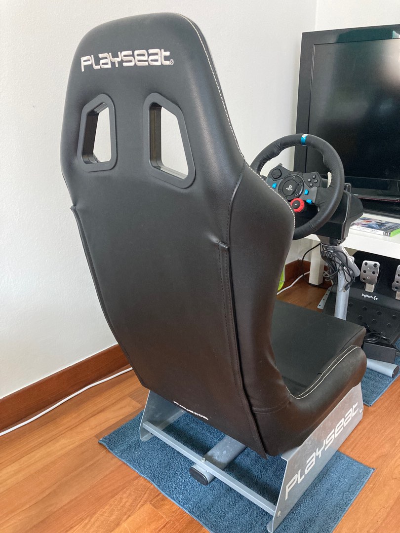 Playseat Driving Seat with Logitech G29 Steering Wheel and Pedal, Video ...