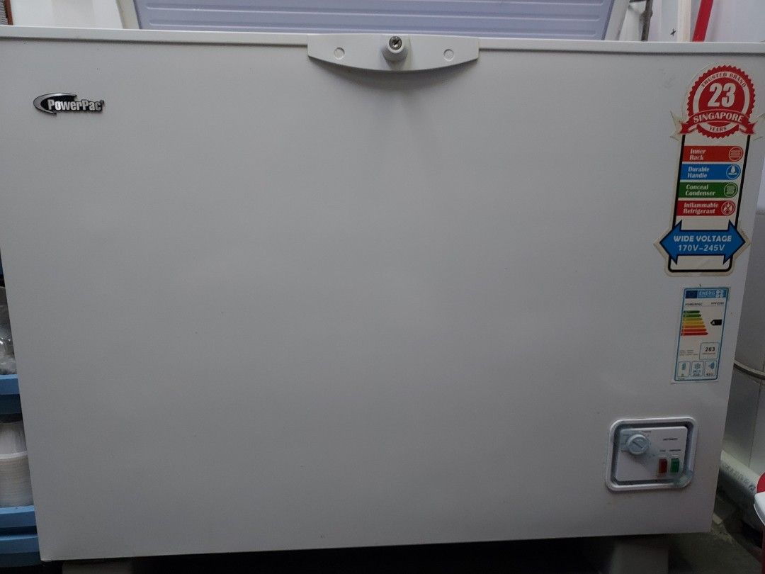 Powerpac Chest Freezer 250L, TV & Home Appliances, Kitchen Appliances ...