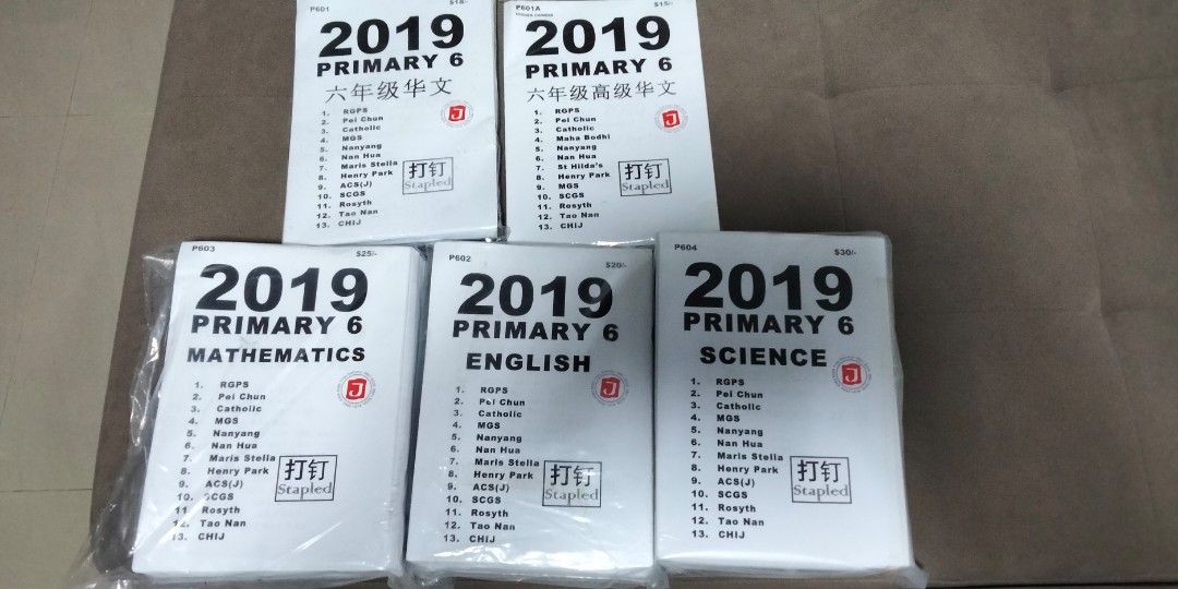 PRIMARY 6 EXAM PAPER FULL SET., Hobbies & Toys, Books & Magazines ...