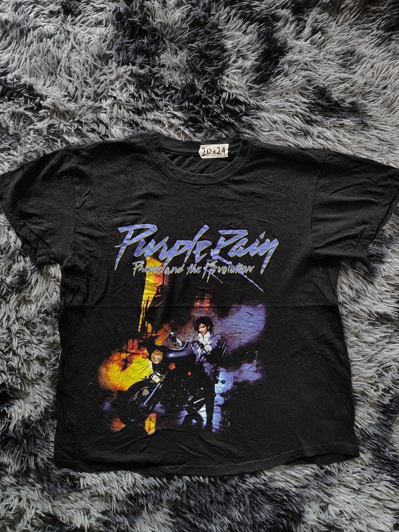 Prince Purple Rain crop top, Women's Fashion, Tops, Shirts on Carousell