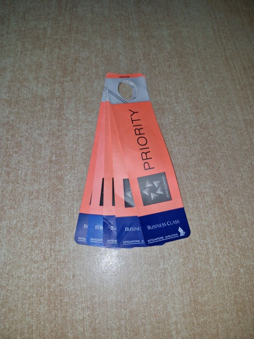 Priority Baggage Tag [Singapore Airlines, Star Alliance, Business Class ...