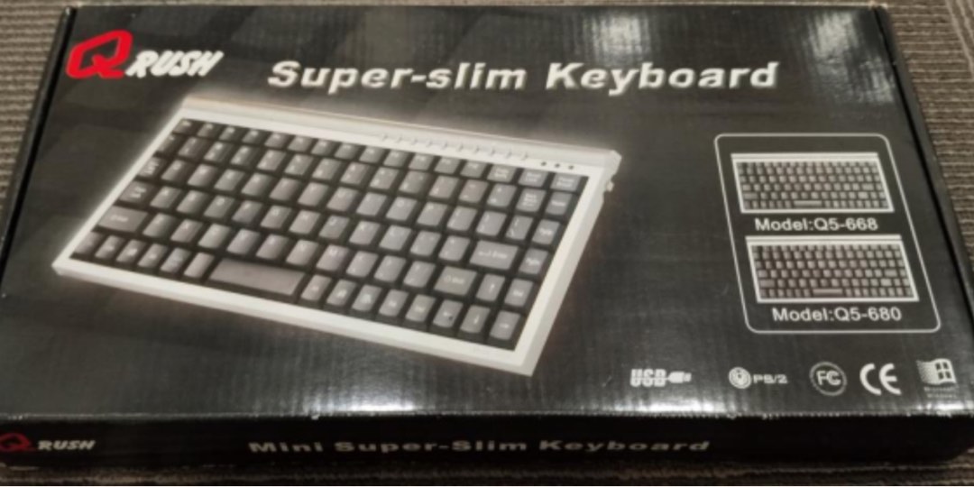 Qrush Super Slim Keyboard (Brand new), Computers & Tech, Parts ...