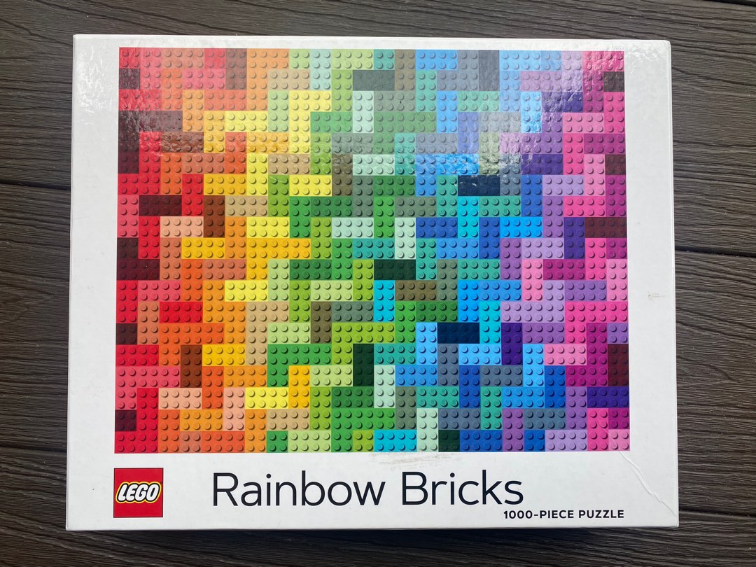 Rainbow bricks Lego jigsaw puzzle, Hobbies & Toys, Toys & Games on ...