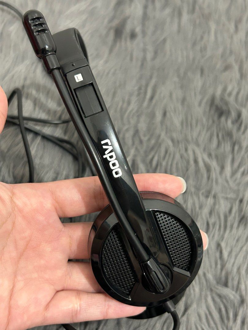 RAPOO H100 WIRED STEREO HEADSET, Audio, Headphones & Headsets on Carousell