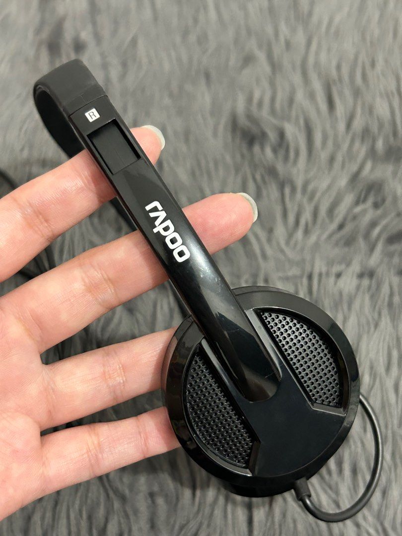 RAPOO H100 WIRED STEREO HEADSET, Audio, Headphones & Headsets on Carousell