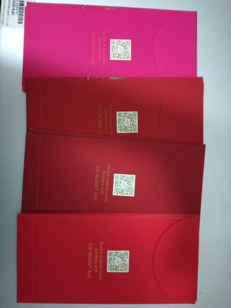 Rare Citibank red packets ang bao, Hobbies & Toys, Stationery & Craft ...