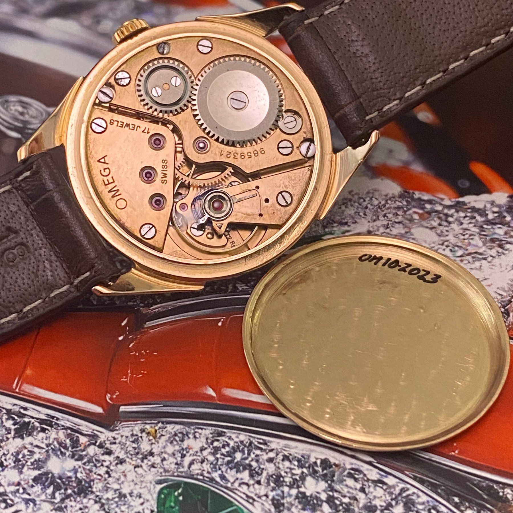 Rare: Mint 1939 18K OMEGA Calatrava, 30T2, restored dial., Luxury ...