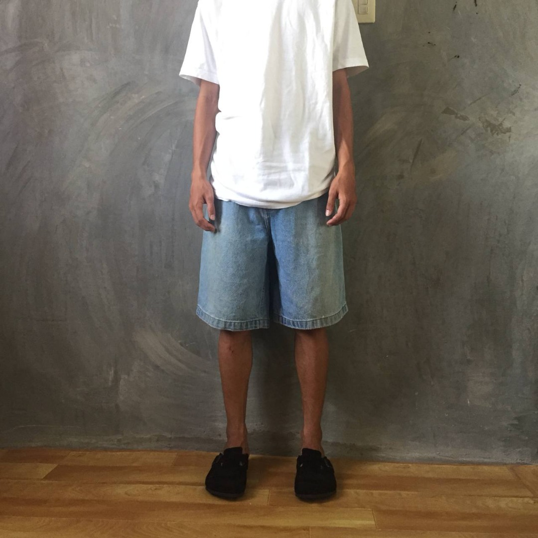 Raw Edge y2k Jorts, Men's Fashion, Bottoms, Shorts on Carousell