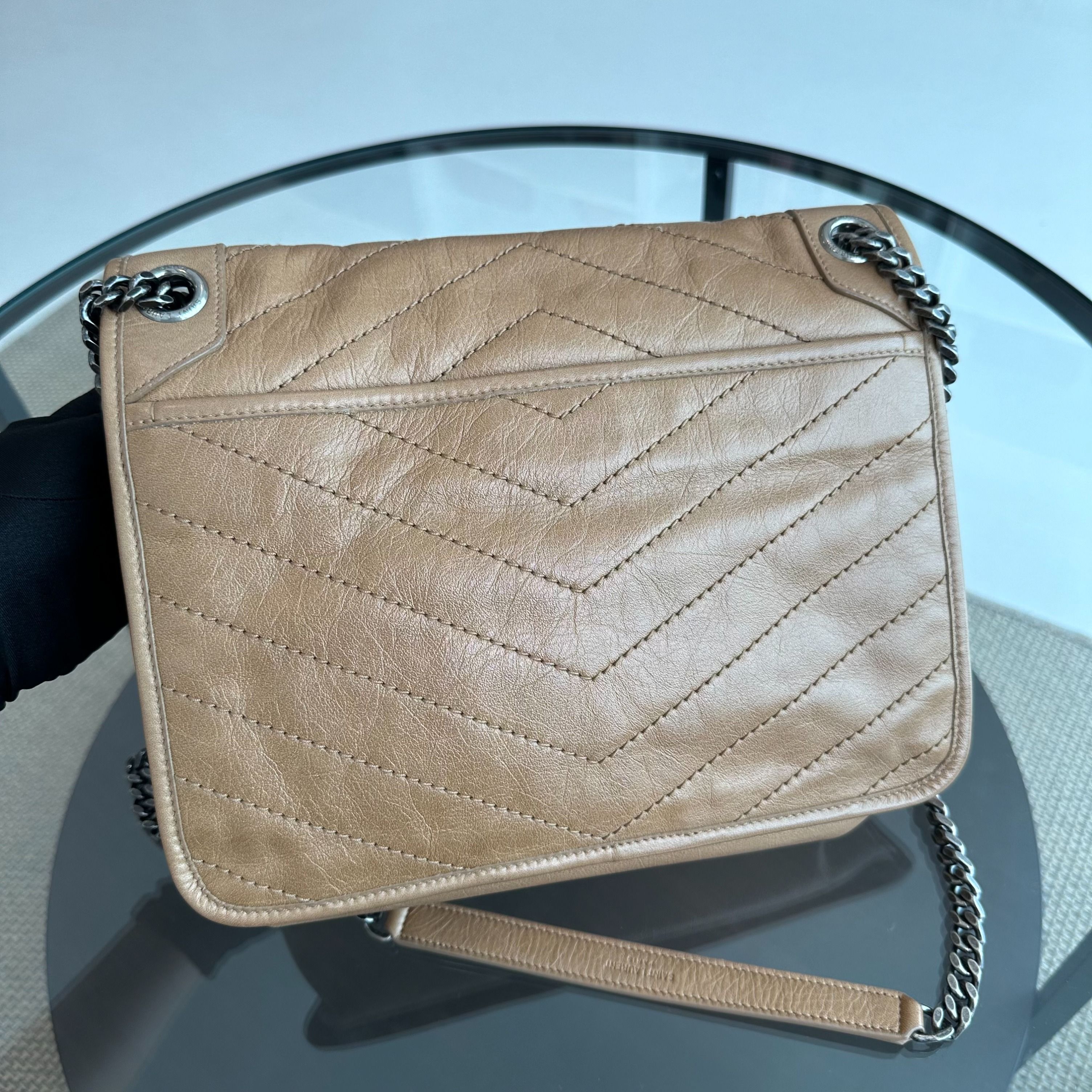 *Receipt* YSL Niki Medium Brown Leather Shoulder Bag, Luxury, Bags ...