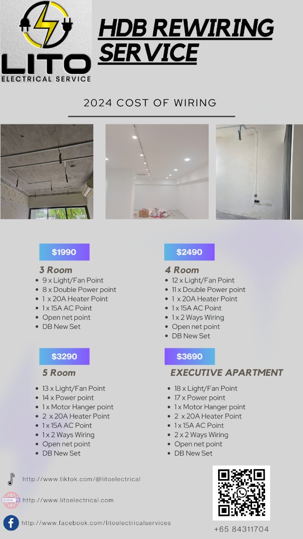 HDB Rewiring LEW Service Condo Rewiring Landed Property Rewiring Landed ...