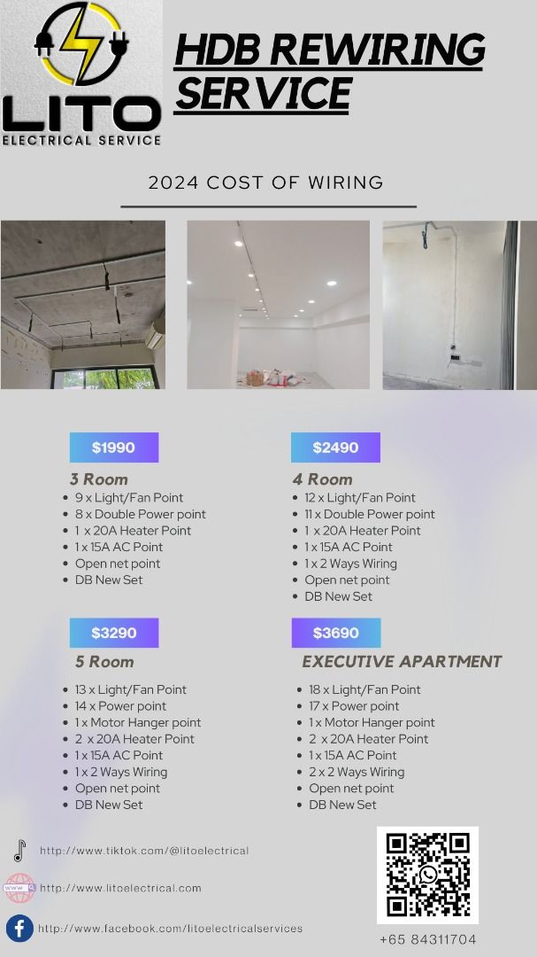 HDB Rewiring LEW Service Condo Rewiring Landed Property Rewiring Landed ...