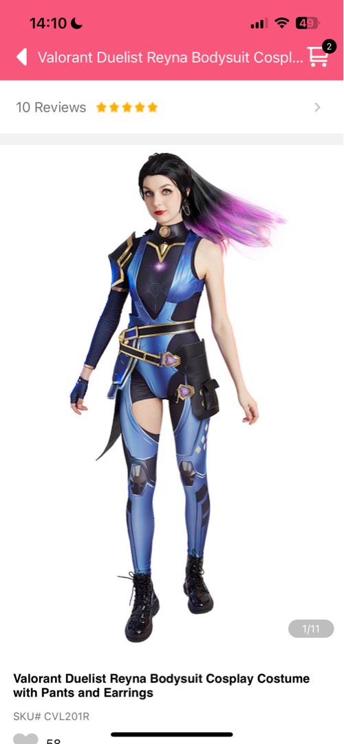 Reyna Cosplay (XL), Hobbies & Toys, Memorabilia & Collectibles, J-pop ...