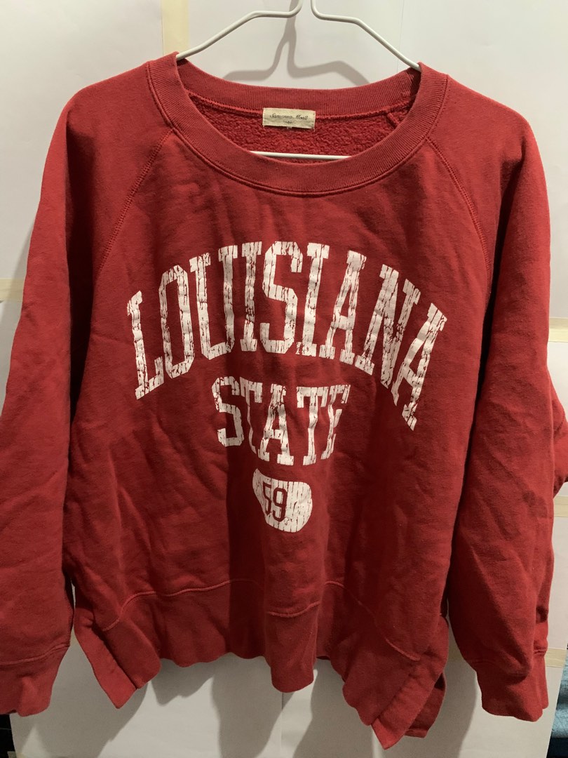SAMANEA MOS2 CROPPED RED LOUISIANA STATE, Women's Fashion, Tops ...