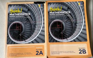 think! Mathematics Normal Academic 2A and 2B, Hobbies & Toys, Books ...