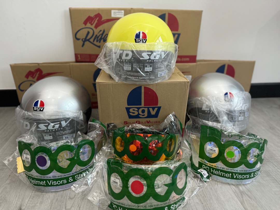 Sgv rider 2 helmet ready stock, Motorcycles, Motorcycle Accessories on ...