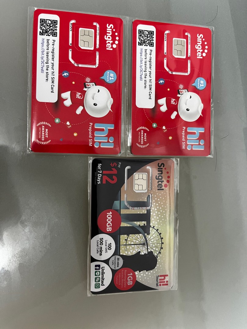 Singtel Data SIM card, Hobbies & Toys, Travel, Travel Essentials ...