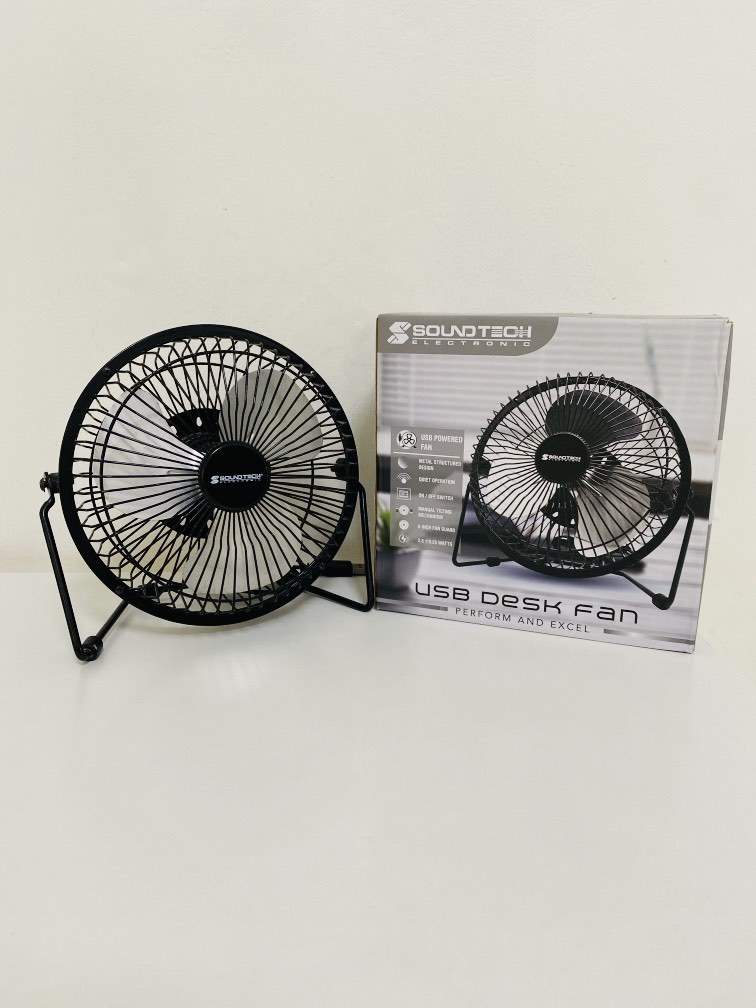 SOUNDTEOH Electronics USB Desk Fan, Computers & Tech, Parts ...
