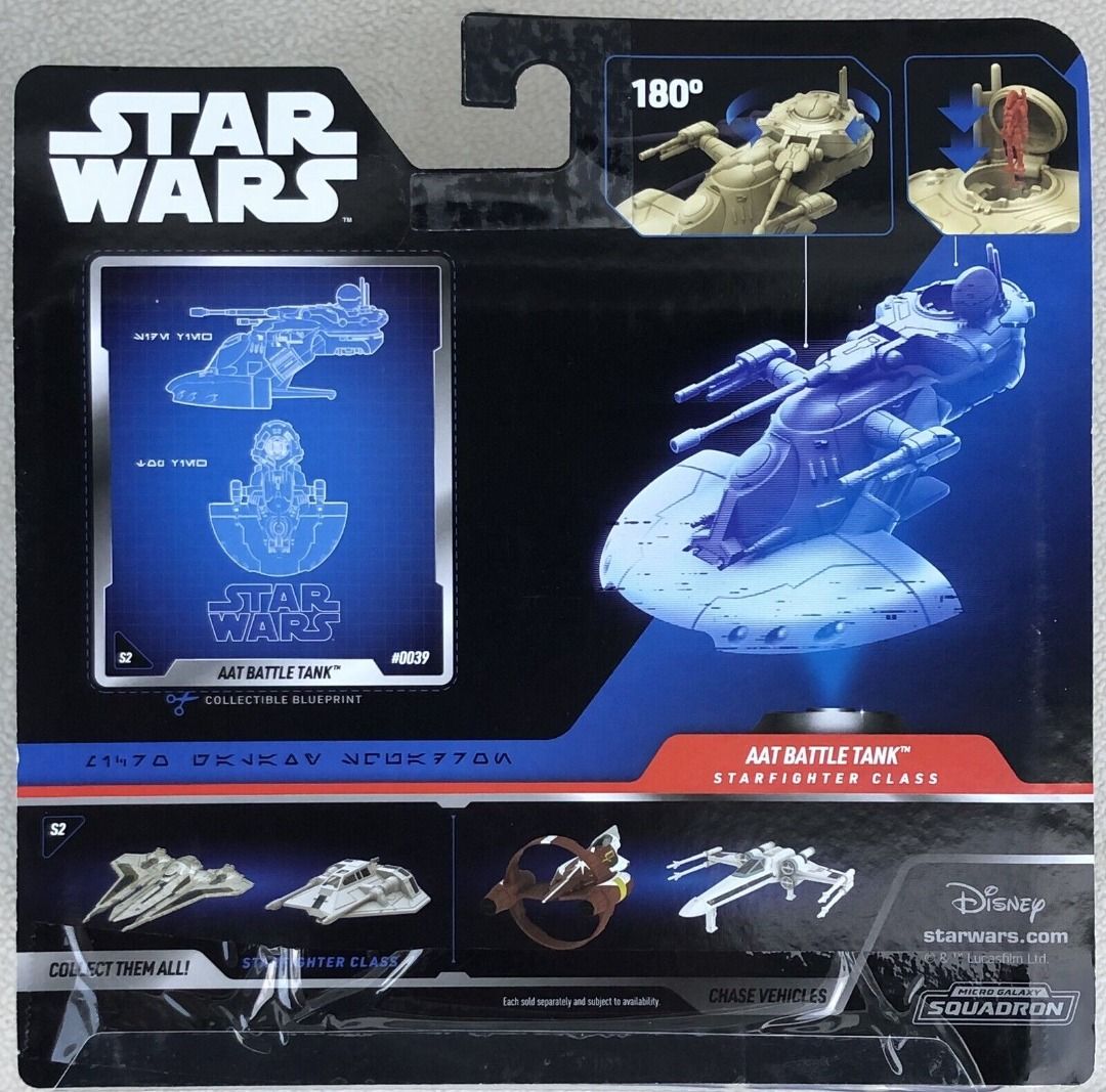 Star Wars Micro Galaxy Squadron AAT Battle Tank and Droid, Hobbies ...