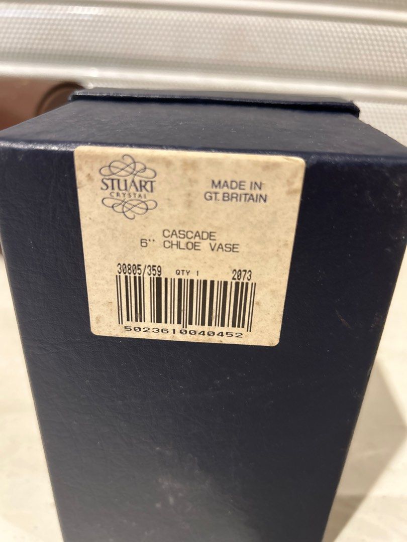 Stuart crystal. Cascade 6” Chloe vase made in Great Britain , Hobbies ...